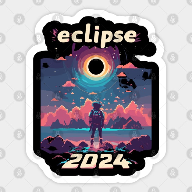 solar eclipse 2024 - Solar Eclipse 2024 - Sticker | TeePublic